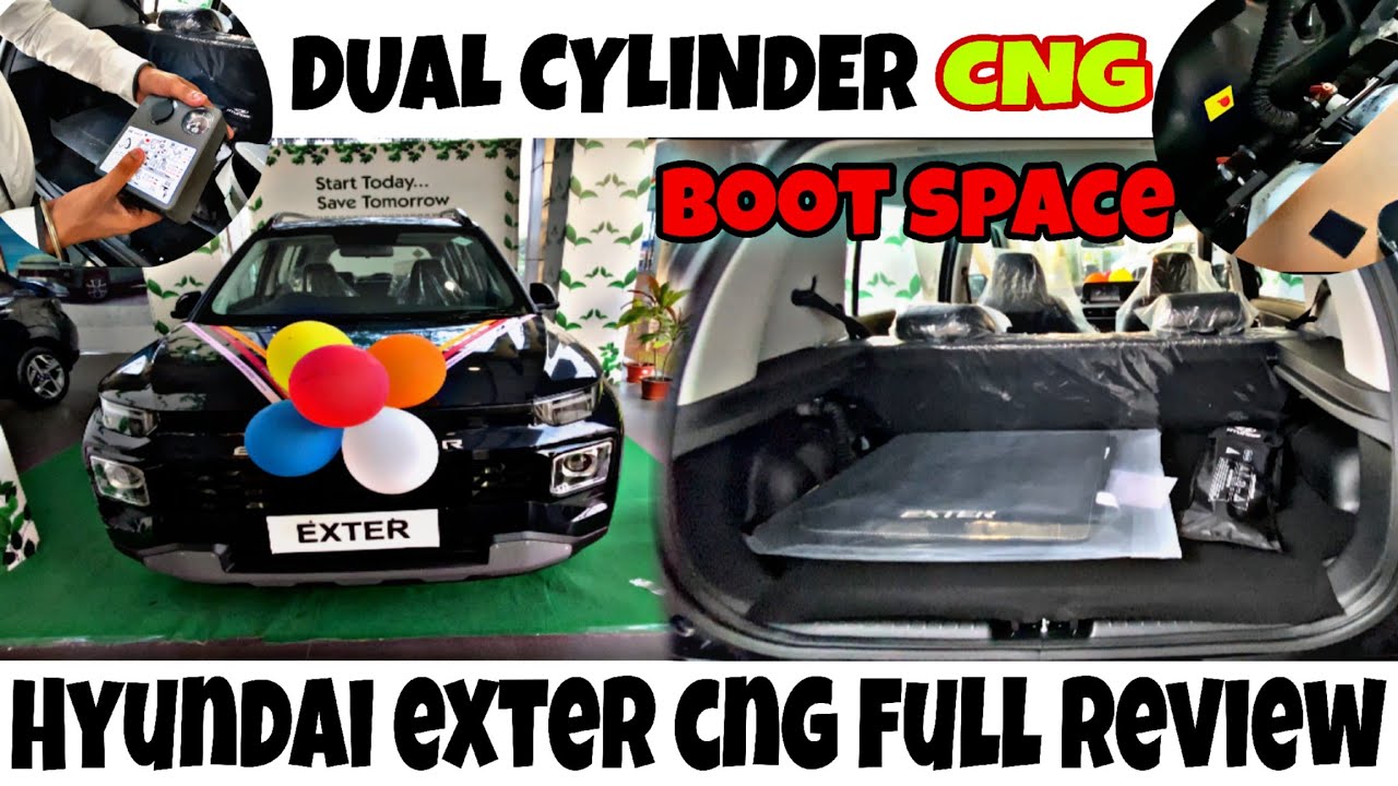 HYUNDAI EXTER DUAL CYLINDER CNG FULL REVIEW VIDEO // #hyundaiexter # ...