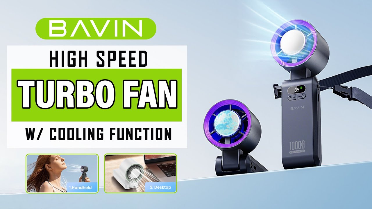 BAVIN BF004 Mini Foldable Turbo Refrigeration Cooling Handheld Portable ...