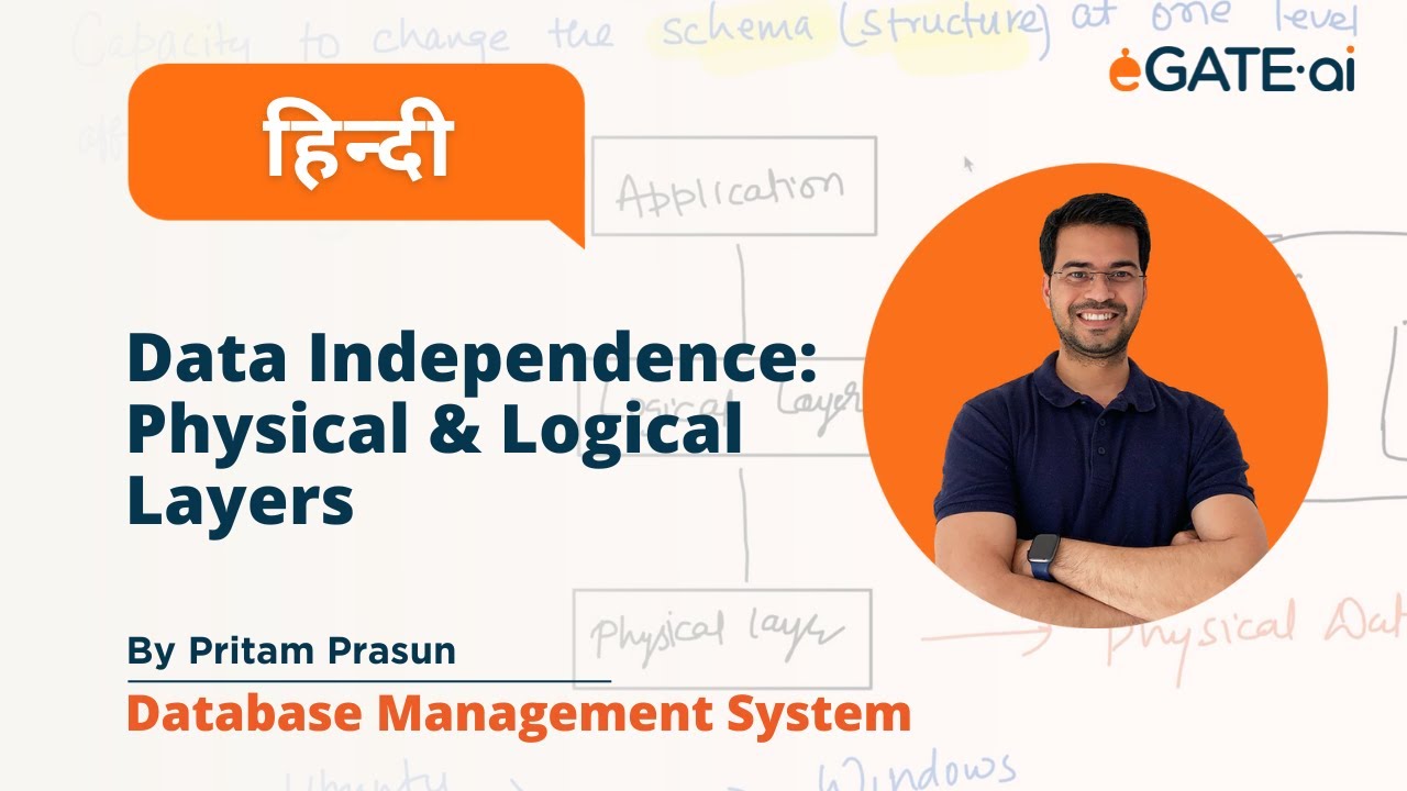 Hindi - Data Independence in DBMS: Unraveling Physical and Logical Layers - YouTube