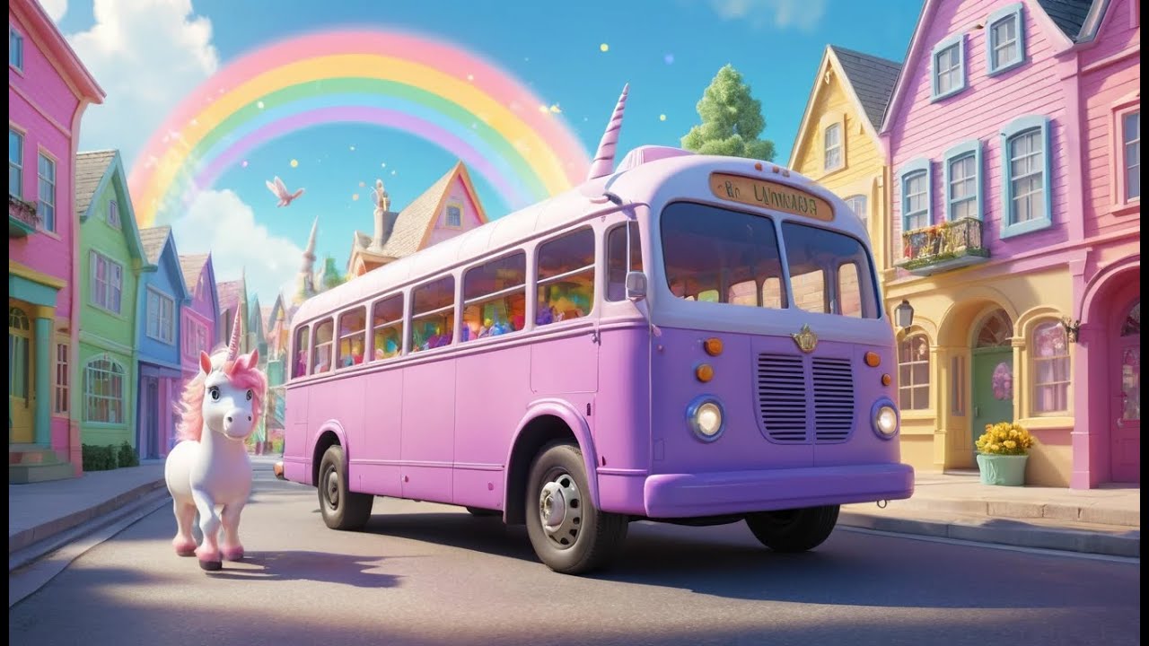 The Unicorns on the Bus | Magical Unicorn Adventure Song | Sing Along and Ride with Unicorns ...