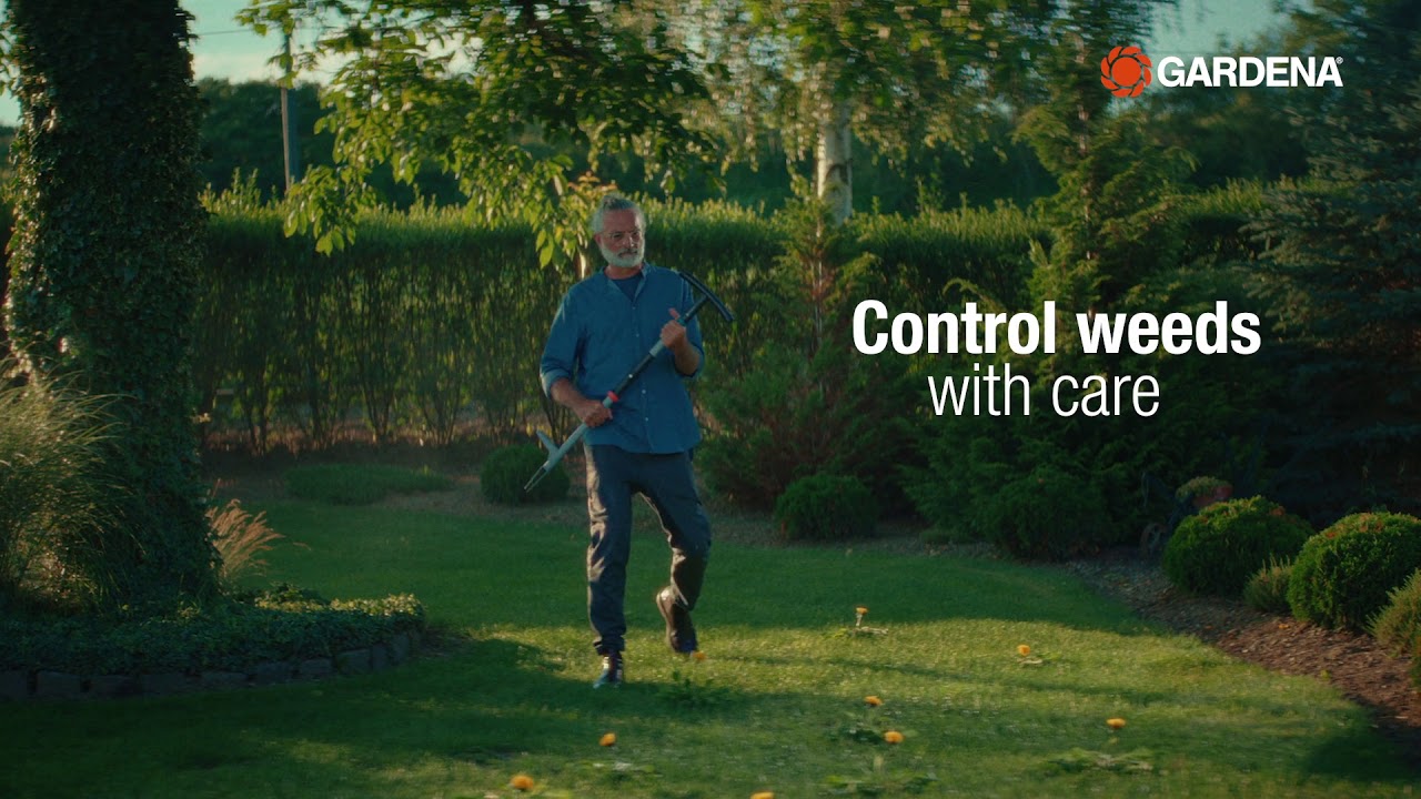 The GARDENA weed puller - control weeds with care - YouTube