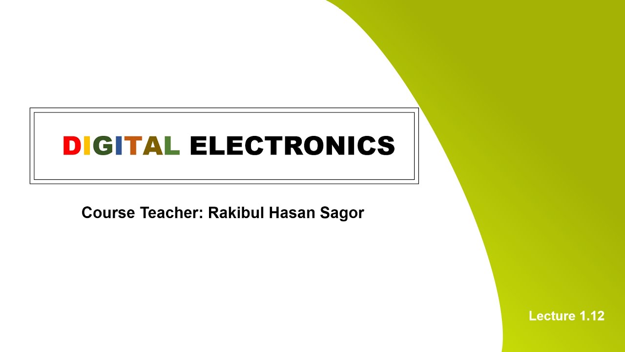 12 Lecture 1 12 Design of a Four-bit Parallel Adder and Design of a ...