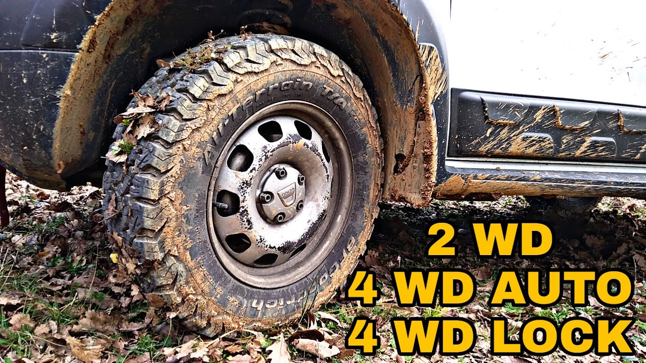 Dacia Duster 4x2 vs 4x4 BF Goodrich tires - YouTube