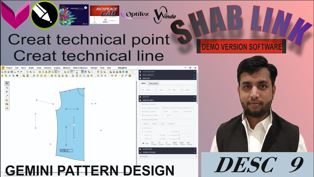 Desc 9 | Create technical point in gemini pattern| Create technical ...