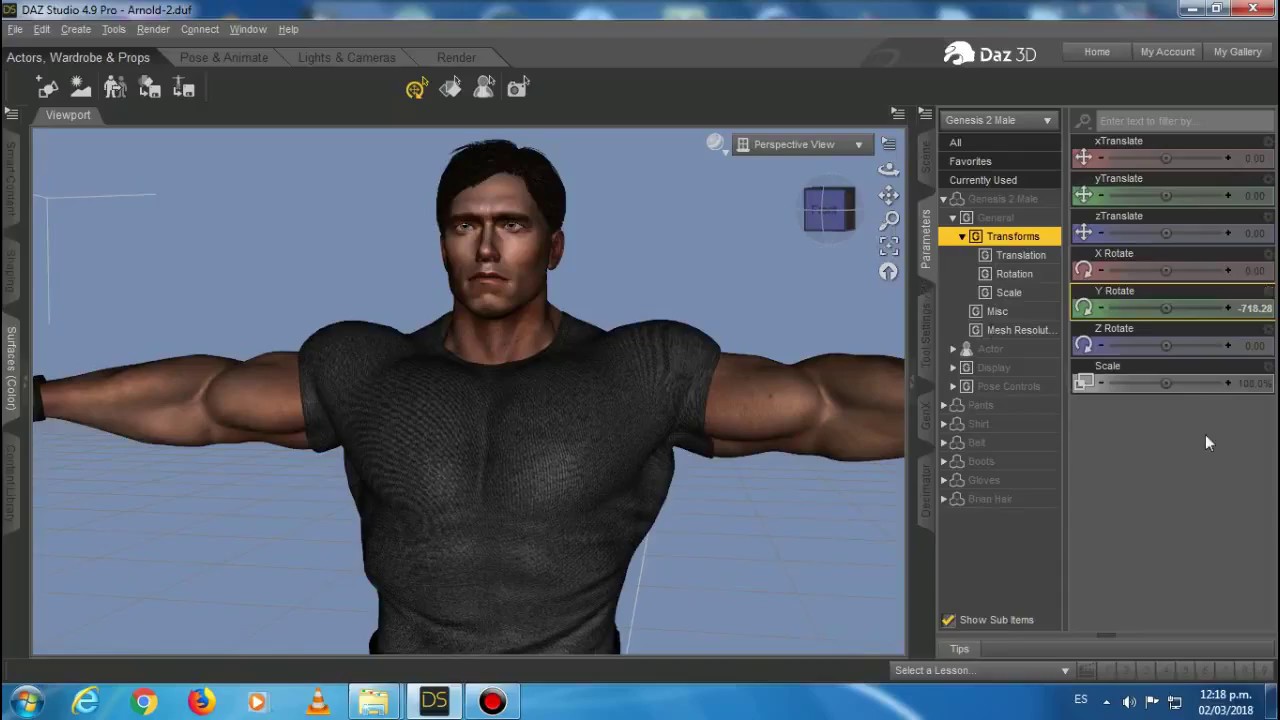 Arnold Terminator Daz studio - YouTube