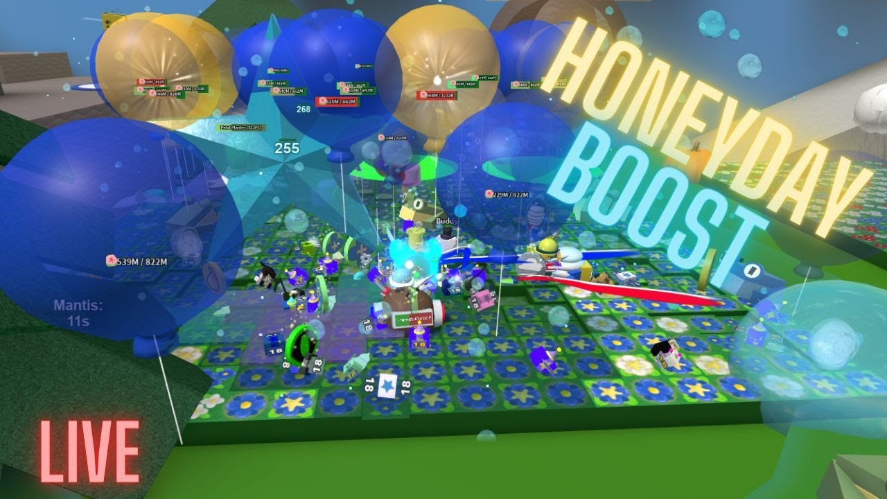 [LIVE] HONEYDAY MACROING BLUE PRO! - Bee Swarm Simulator - YouTube