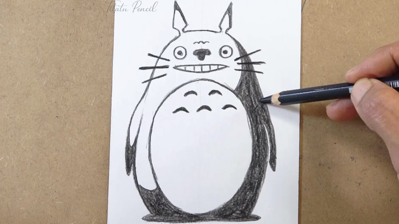 How to Draw Totoro | Easy Step by Step Drawing Tutorial - YouTube