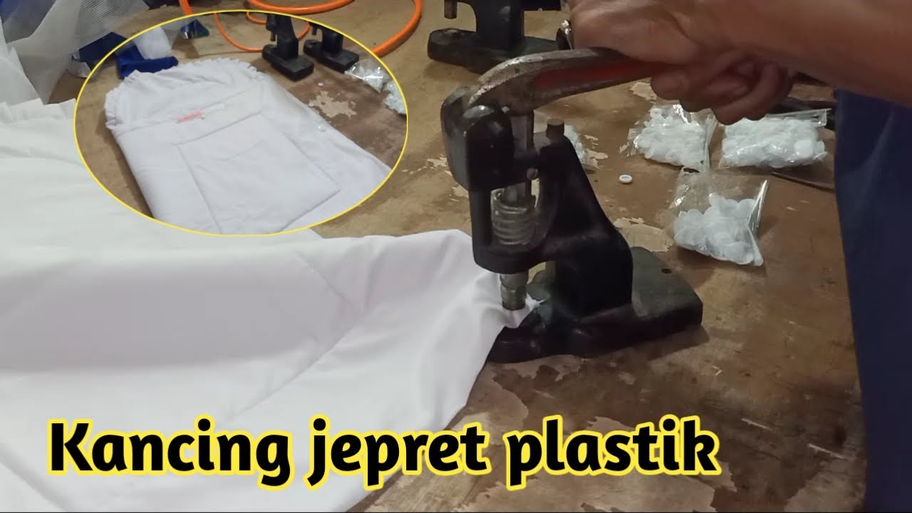 Tips dan trick, cara pasang kancing jepret plastik|| untuk pemula - YouTube
