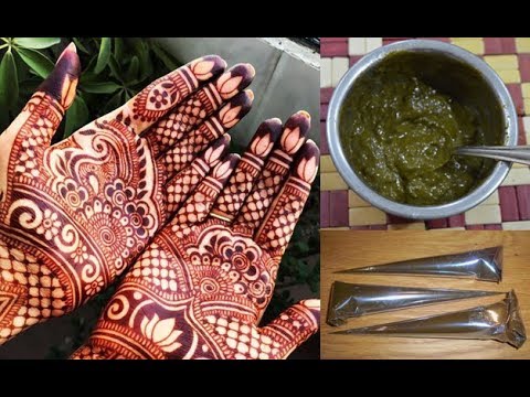 How To Mix Mehndi For Dark Color | Mehndi For Dark Red Stain | Beauty ...