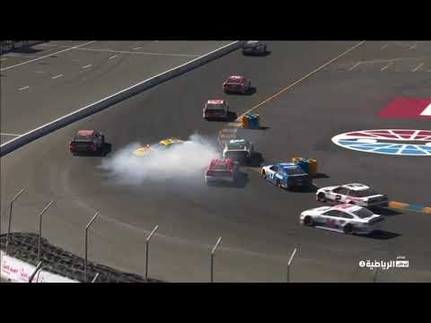 Last Lap Crash - 2021 NASCAR Cup Series at Sonoma - YouTube