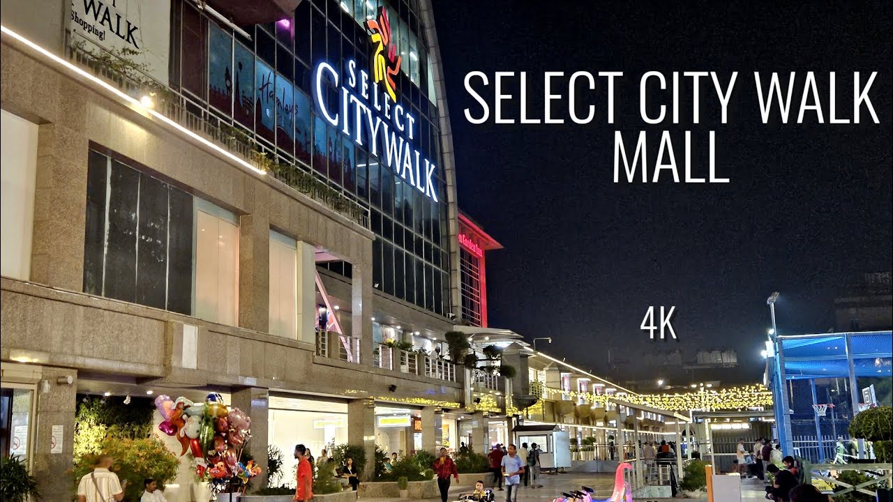 Select City Walk Mall Walking Tour | 4K | Saket | New Delhi | India | Most famous mall - YouTube