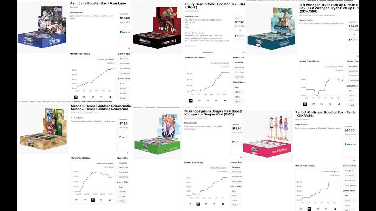 Weiss Schwarz - MULTIPLE BOXES HIT ALL TIME HIGHS - YouTube