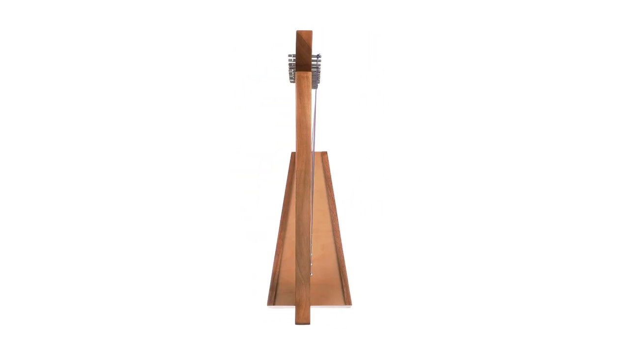 Design Toscano's Celtic Walnut Tara Harp - YouTube