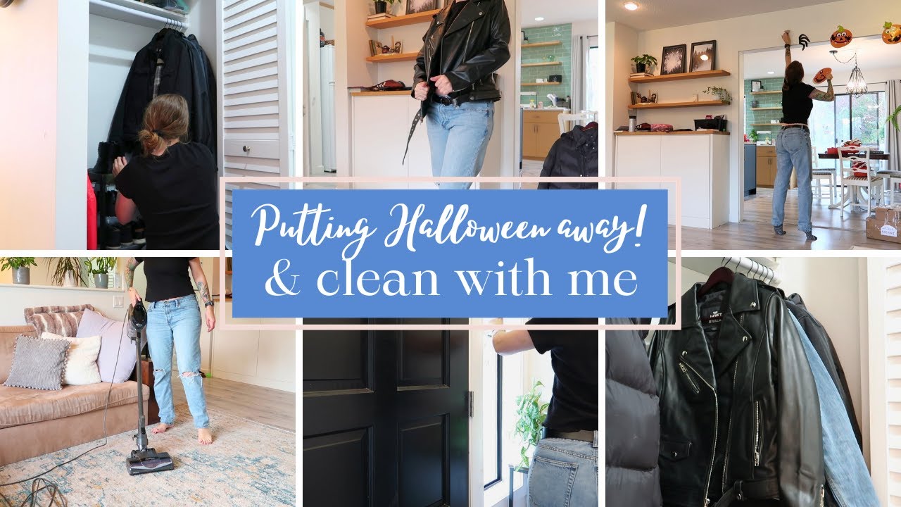 HALLOWEEN CLEAN UP | MOTIVATING CLEAN WITH ME - YouTube