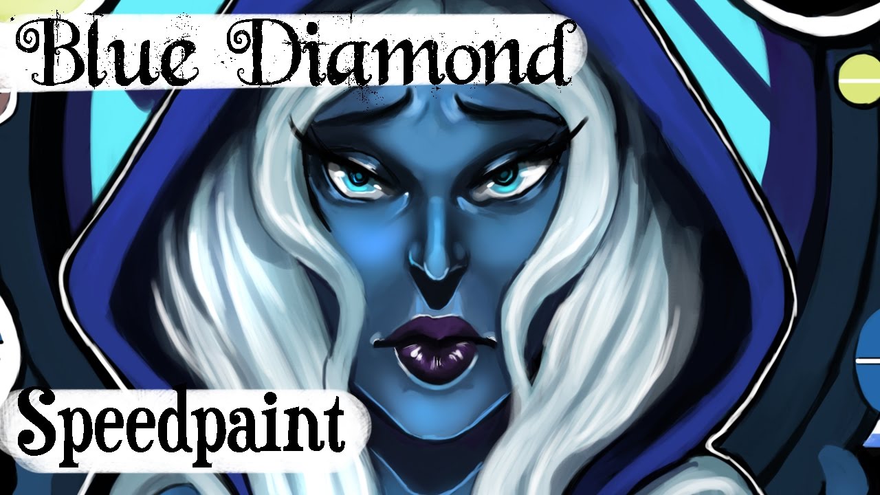 Blue diamond - Speedpaint - YouTube