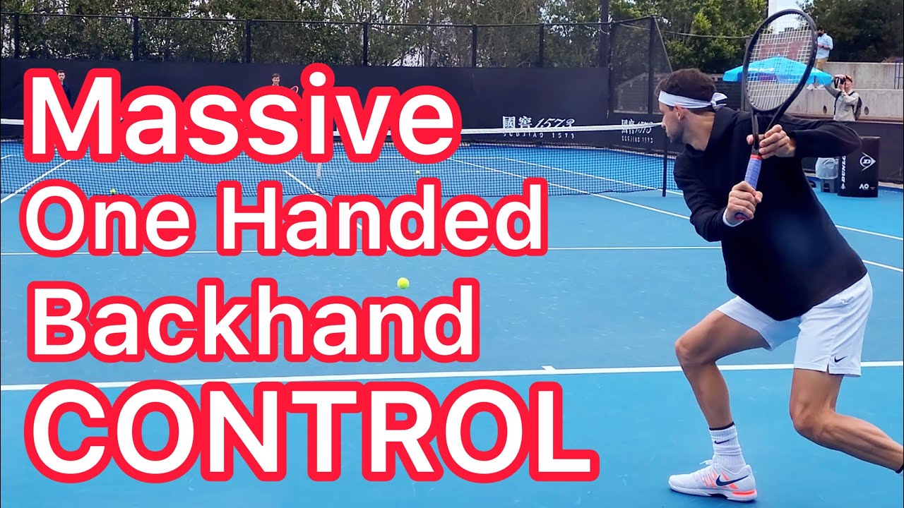 One Handed Backhand Tip For Massive Control (Tennis Technique Explained) - YouTube