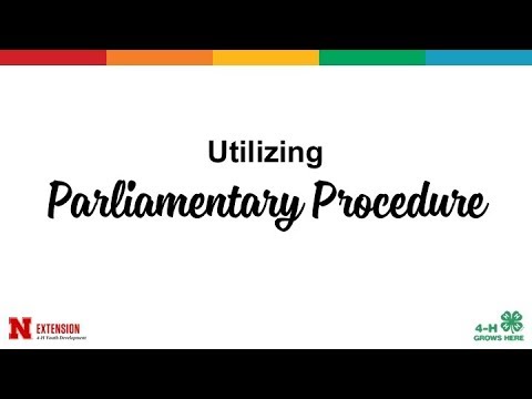 Parliamentary Procedure