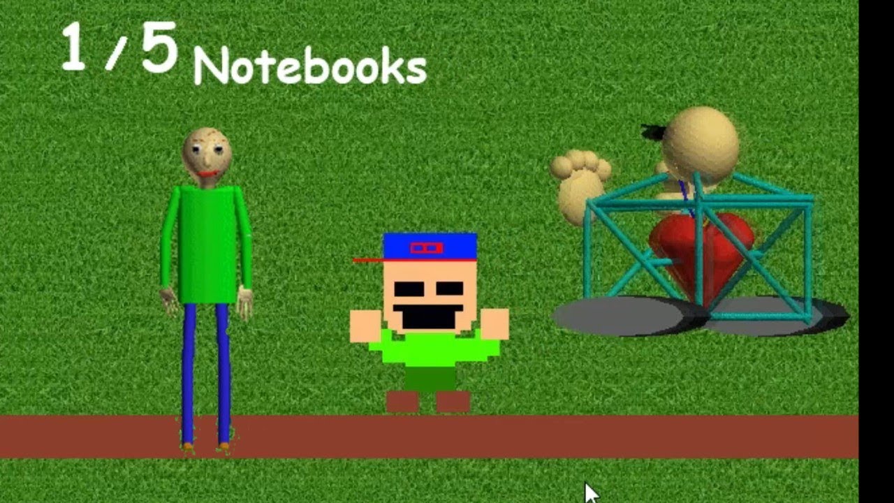 Escape Baldi - Baldi's Basic 2D Mod - YouTube