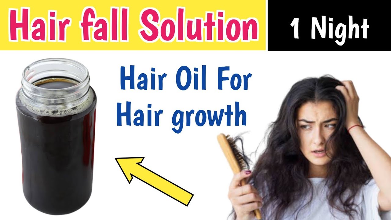Hair Fall Solution Just 1 Day | Hair Oil For Hair Growth - YouTube