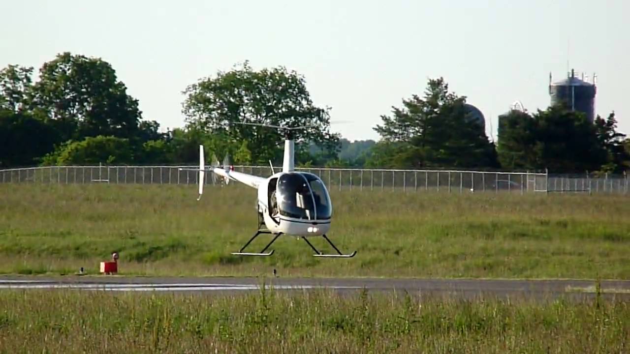 #1 Robinson R22 Autorotation at KHWY - YouTube