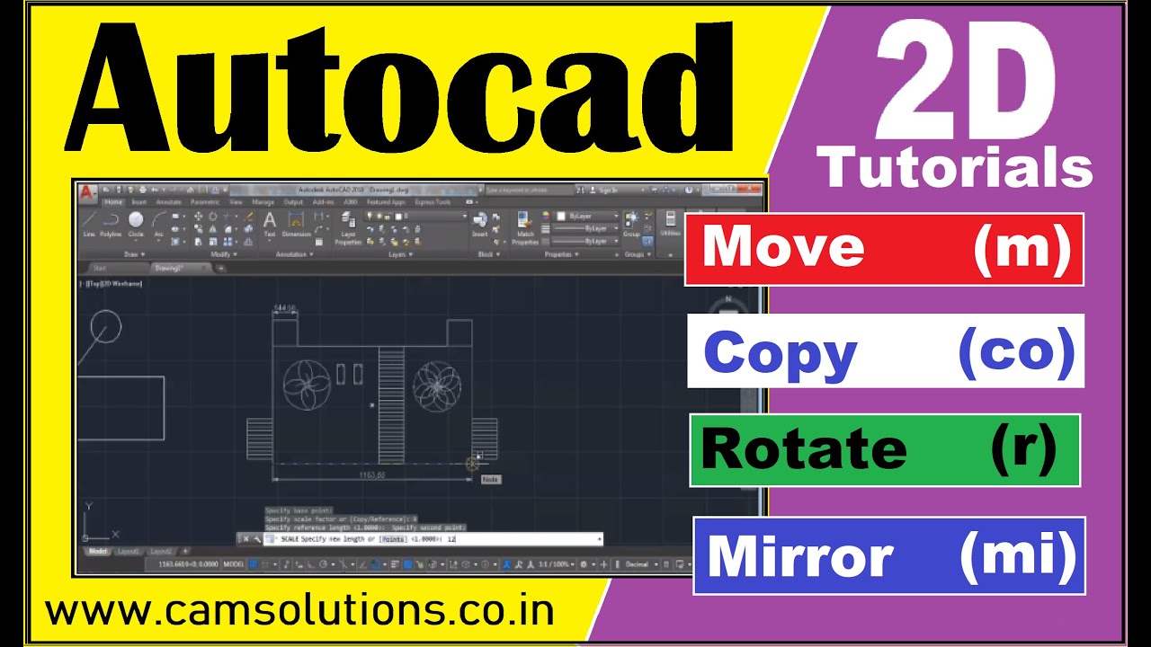 Autocad Basic Tutorials Autocad Tutorials Autocad 2d And 3d Commands Youtube