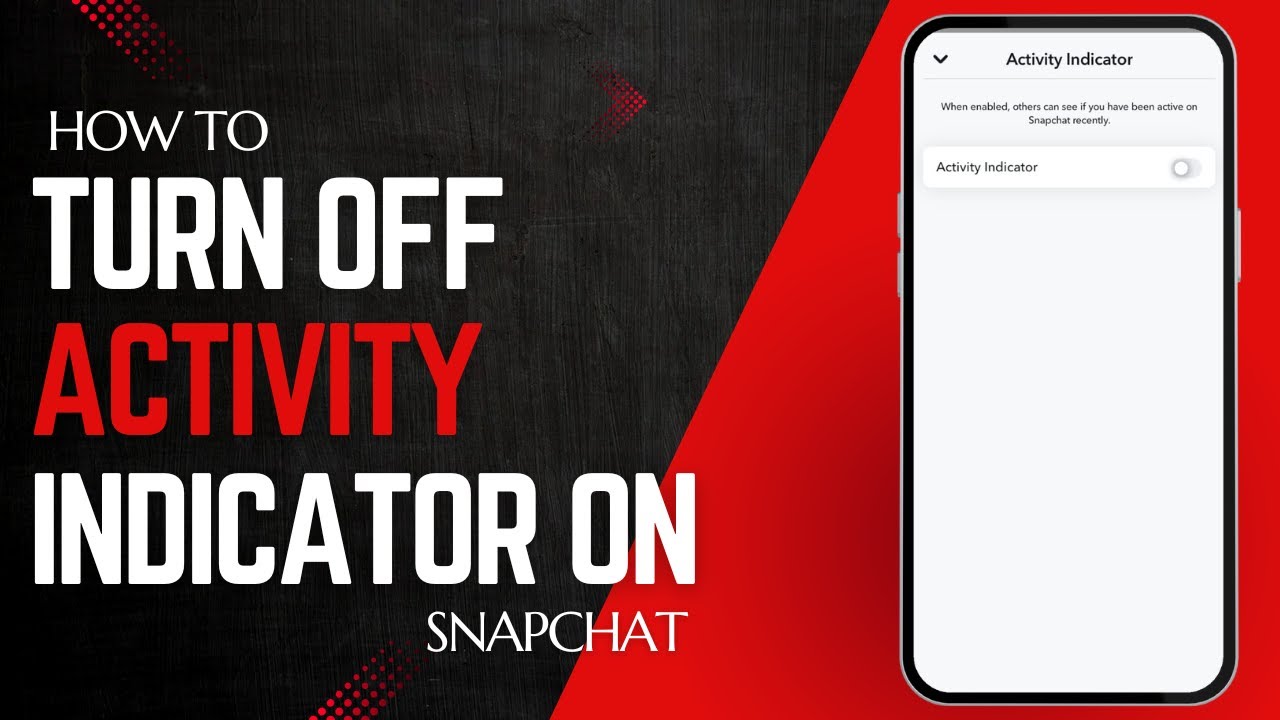 How to Turn Off Activity Indicator on Snapchat - YouTube