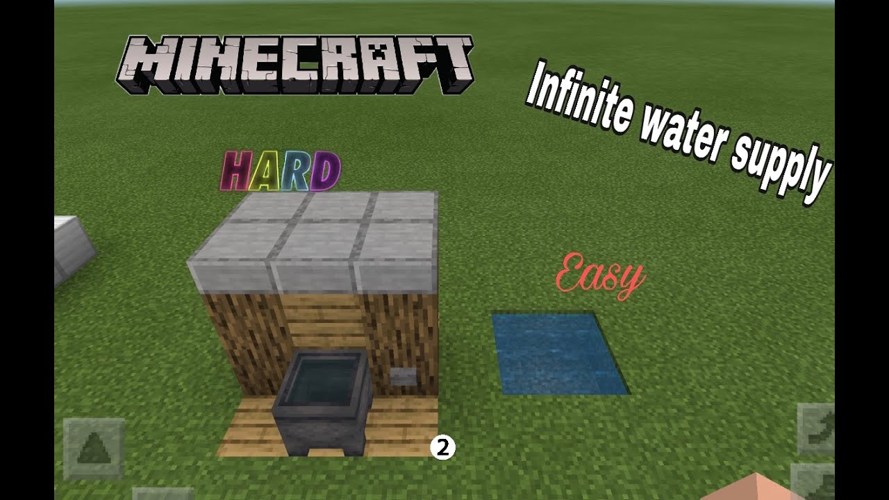 Minecraft: How to build a infinite water supply - YouTube