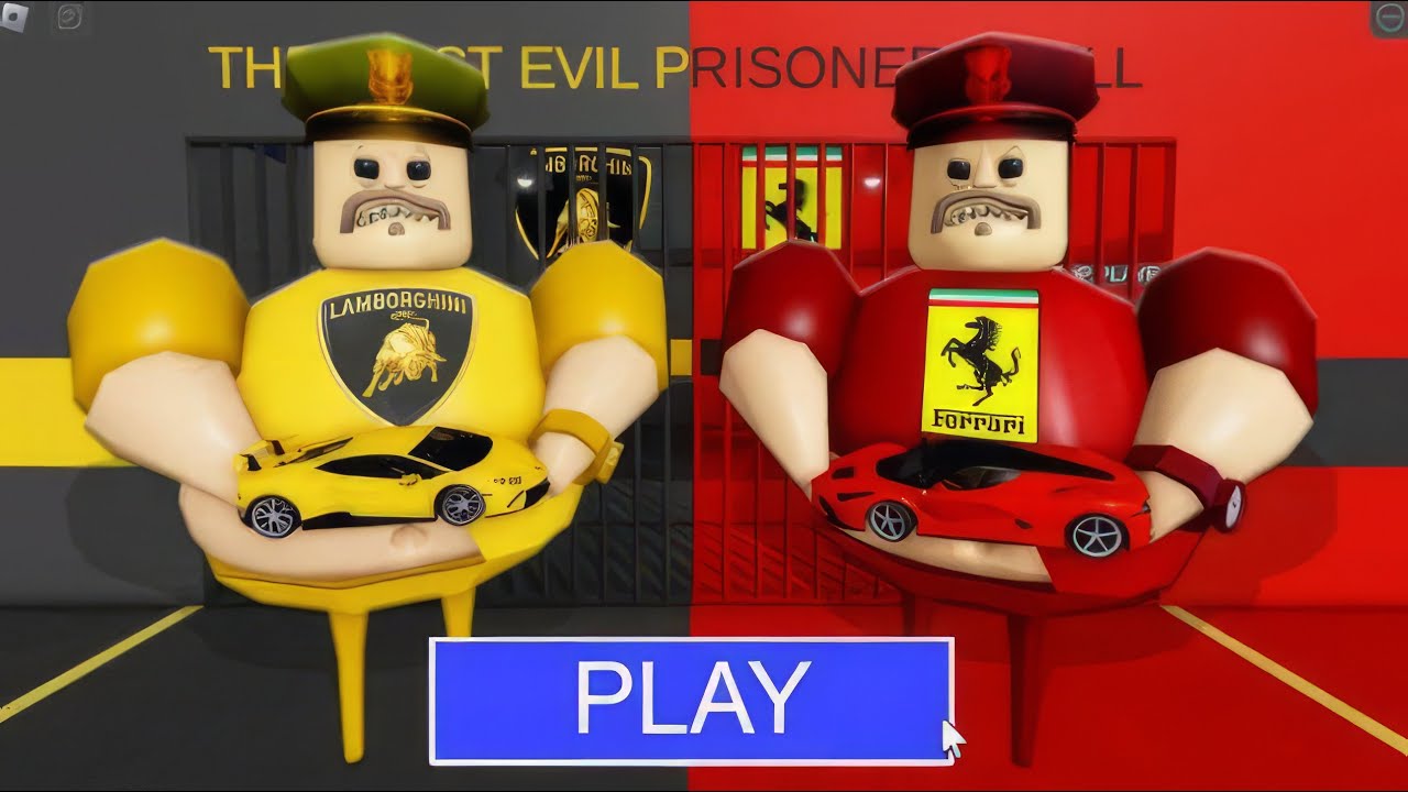 LAMBORGHINI VS FERRARI BARRY'S PRISON RUN! MOBILE GAME! FULL GAME KING ...