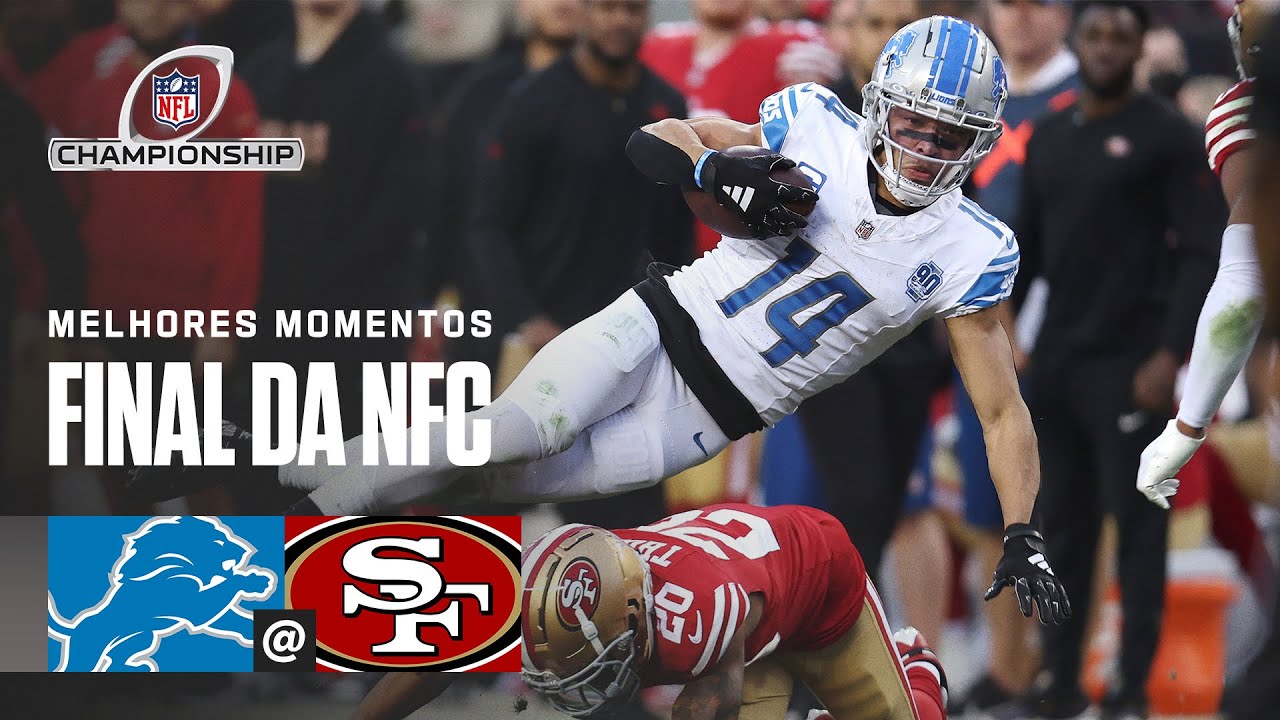 Detroit LIONS x San Francisco 49ERS - Melhores Momentos | FINAL DA NFC ...