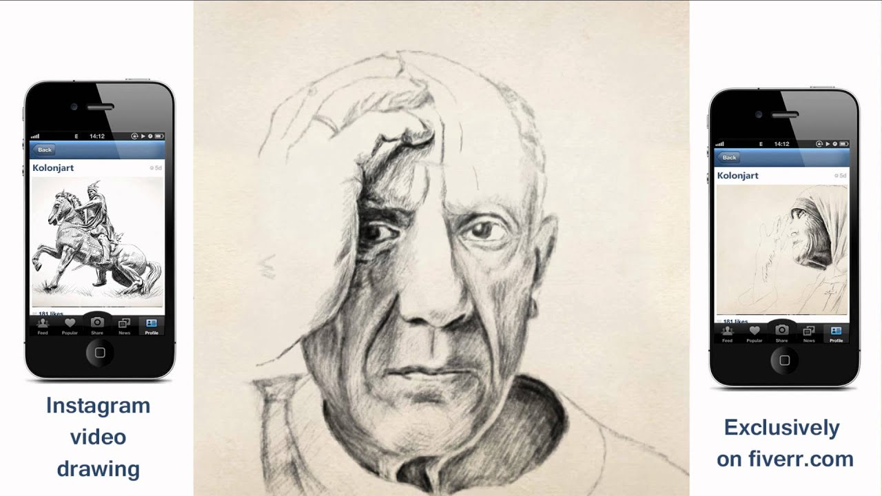 Instagram Art | Instagram Video Drawing From Your Picture Great Fun ...