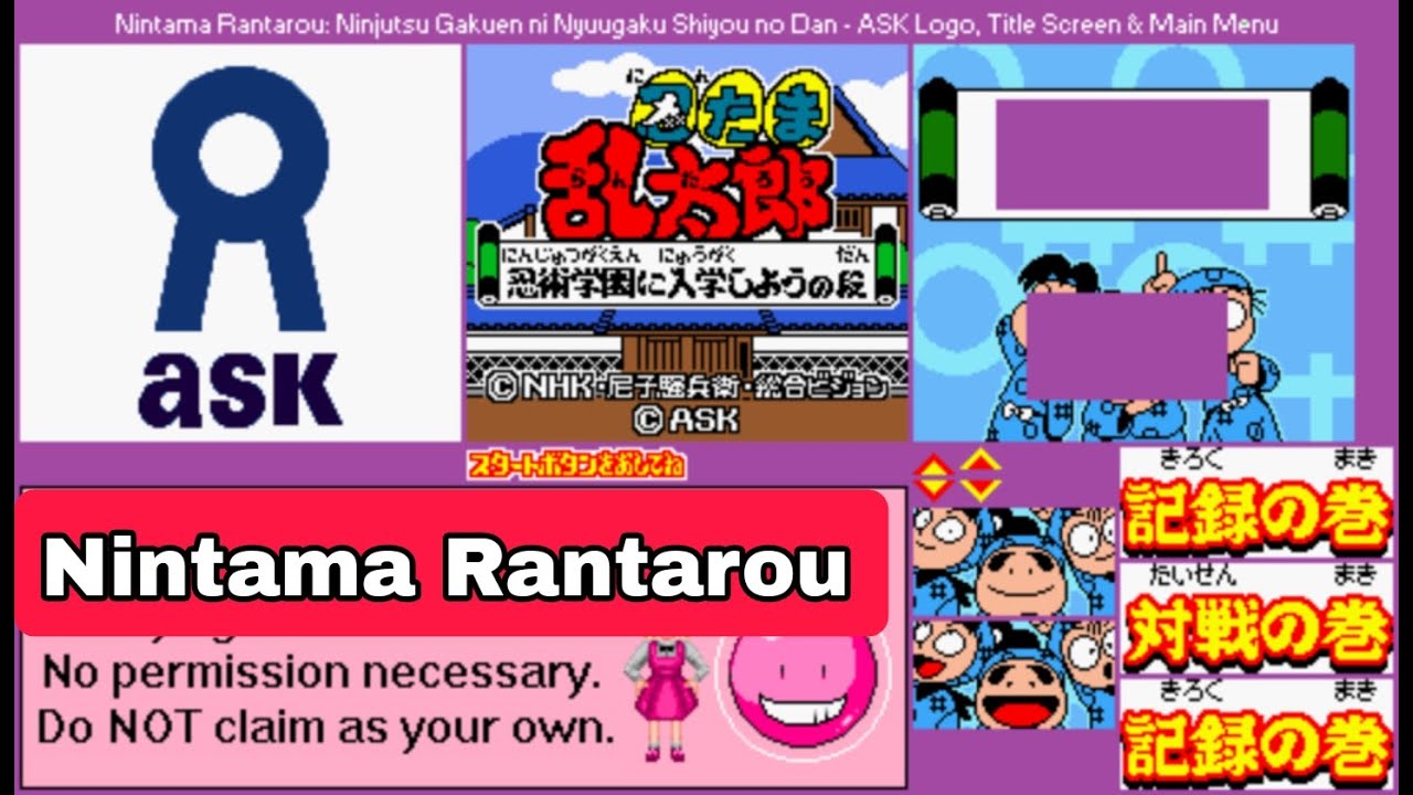 Nintama Rantarou Gameplay Walkthrough FULL GAME [GBA] - YouTube