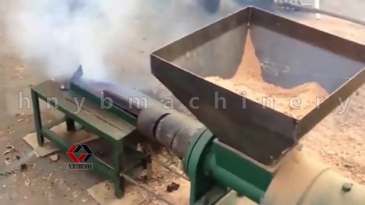 Charcoal making machine - YouTube