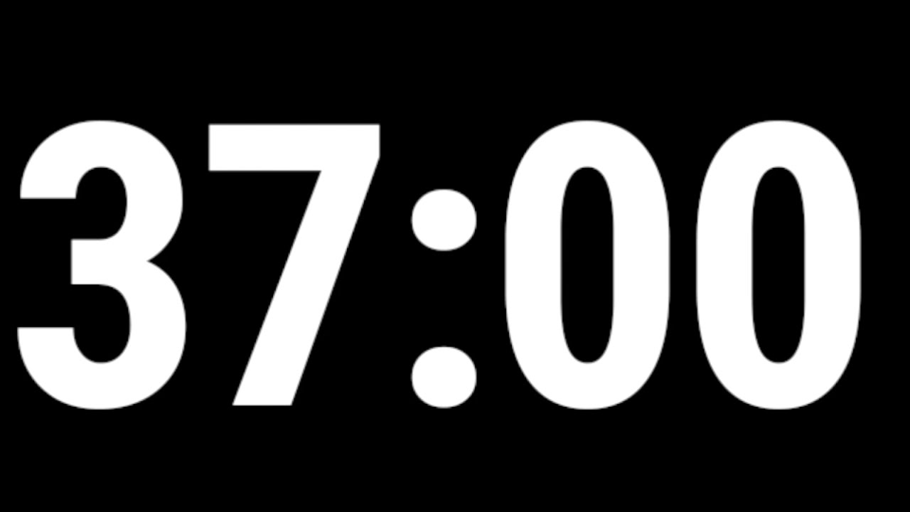 37 Minute Countdown Timer | 37 Minute Timer | 37 Minute Countdown ...