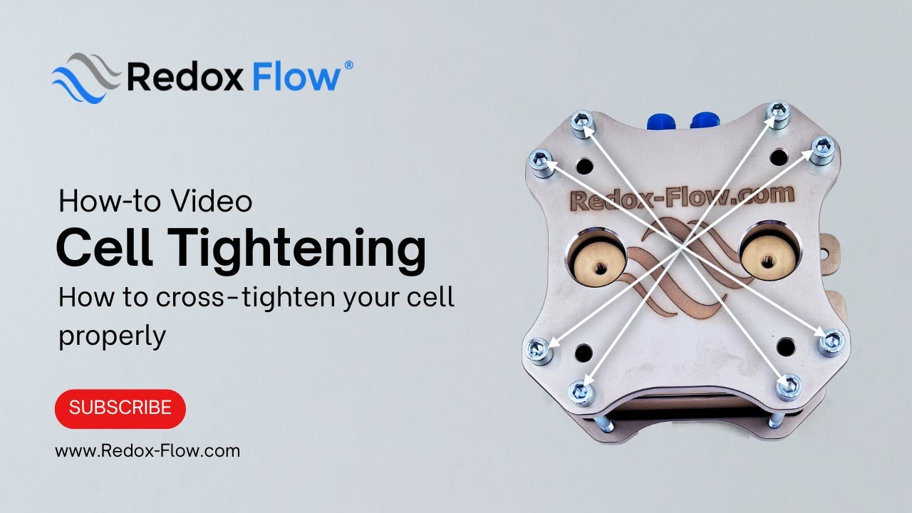 How to Properly Tighten Your Electrolyzer/Redox Battery Cell | CROSS-THIGHTENING TUTORIAL - YouTube