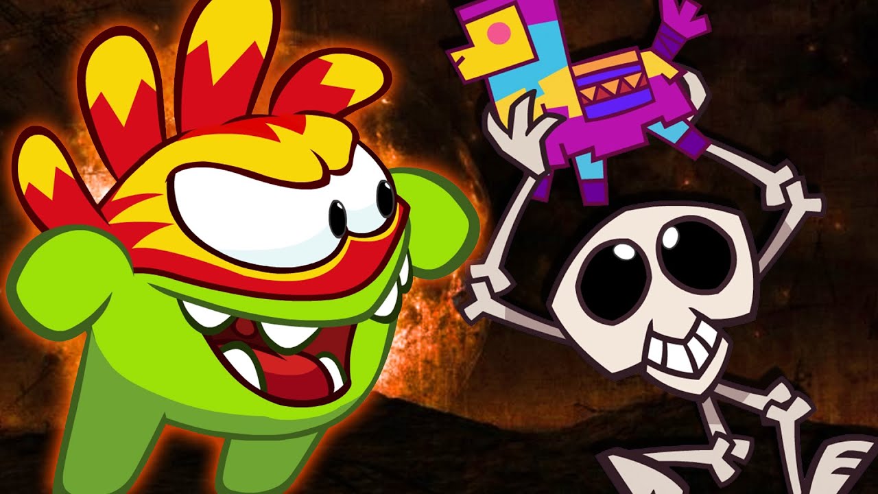 Om Nom Malay | Skeleton Serangan | Pengembaraan Om nom - YouTube