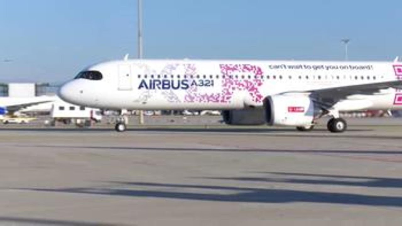 El nuevo Airbus A321XLR para Iberia aterriza por primera vez en España ...