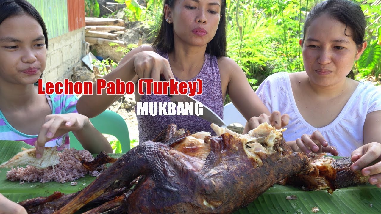 OUTDOOR MUKBANG | LECHON PABO (TURKEY) Part 2 - YouTube