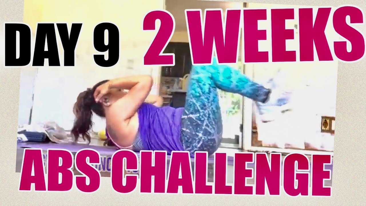Day 9: 2 WEEKS ABS CHALLENGE | CORE EXERCISE | No Equipment - YouTube