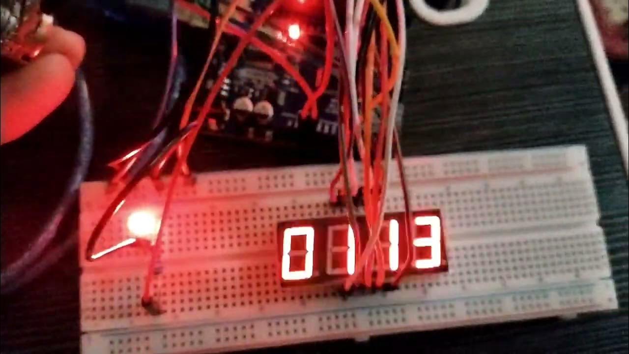 Menampilkan analog read ke multi seven segment, LCD dan serial monitor - YouTube