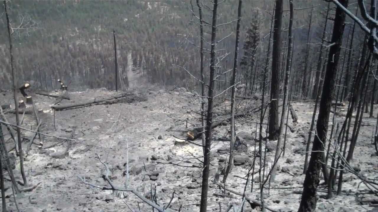 Alpine, Az South Mountain tower site after Wallow Fire - YouTube