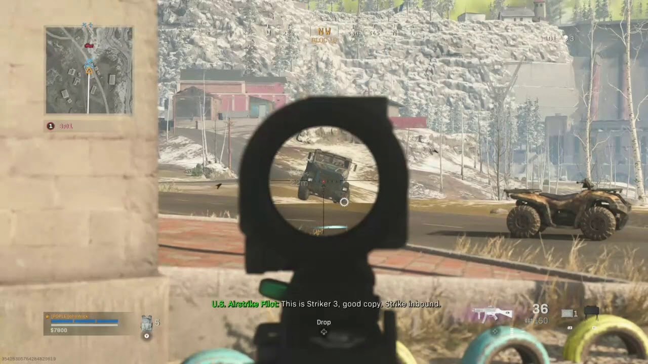 Warzone Killcam #3!! Well timed airstrike!! - YouTube