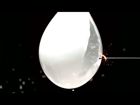 Amazing Exploding Fire Balloon in Slow Motion | Slow Mo Lab - YouTube