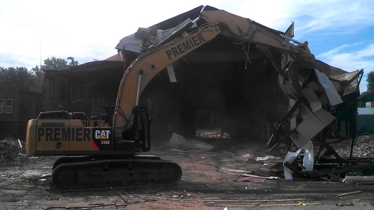 demolition of clark Mechanical building in downtown leavenworth ks ...
