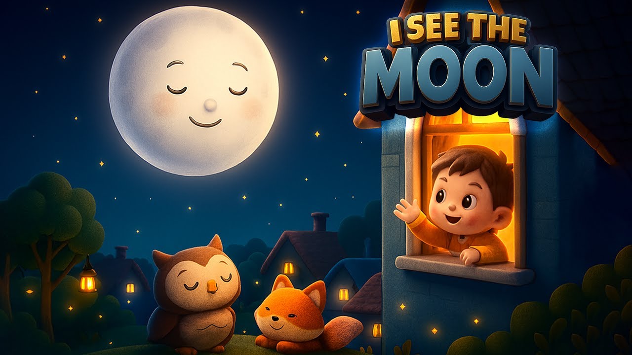 I See the Moon 🌙 Bedtime Lullaby for Kids | Sleep Song for Babies 2025🌙 ...