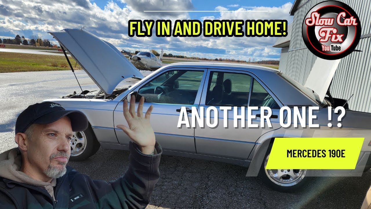 Flying In to Pick Up a Mystery Mercedes 190E & Driving It 4.5 Hours ...