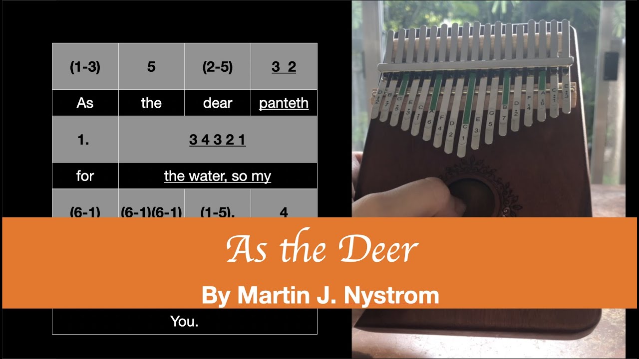 As the Deer by Martin J. Nystrom || Today's Lesson - Easy and Simple ...
