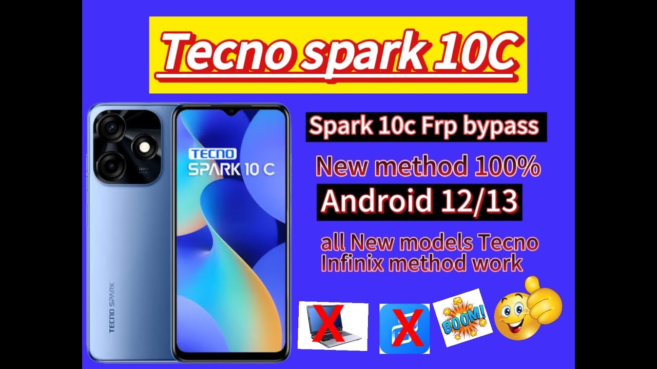 Tecno Spark 10c Frp Bpass New Security 2023 - YouTube