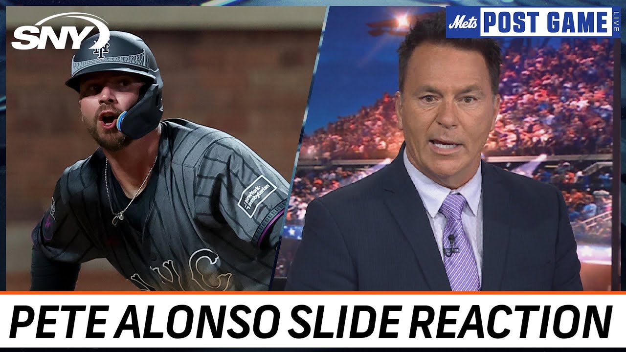 A closer look at Pete Alonso's slide into home plate, ruling by MLB ...