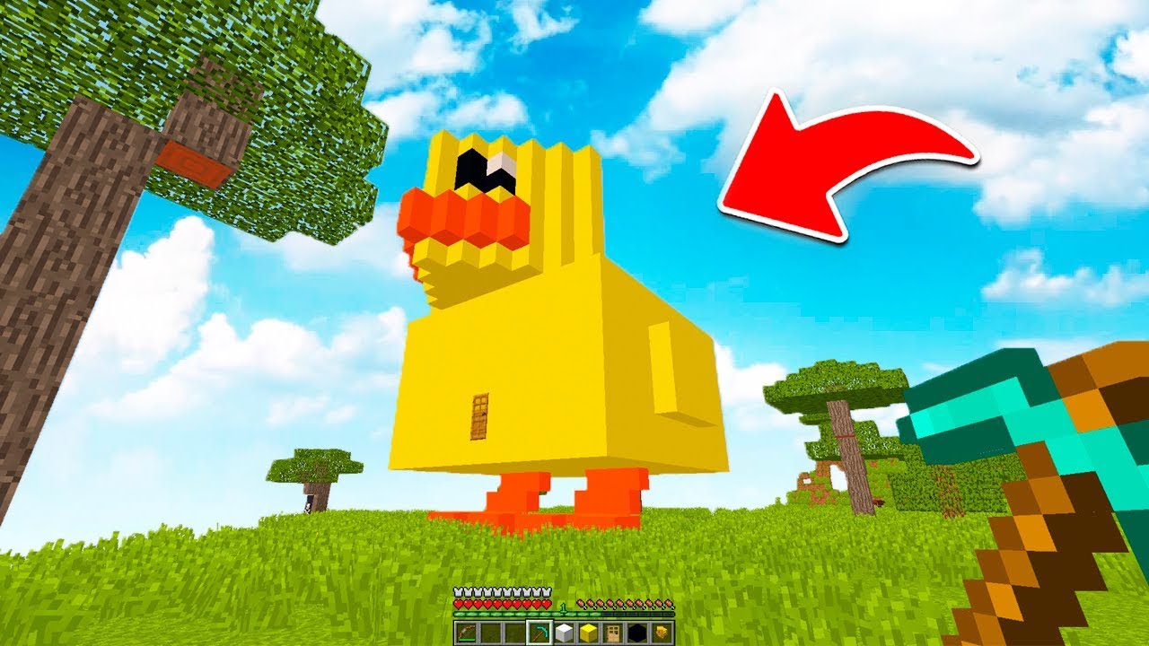 ME HAGO LA CASA SORPRESA DE PATO PATO GIGANTE EN MINECRAFT - YouTube