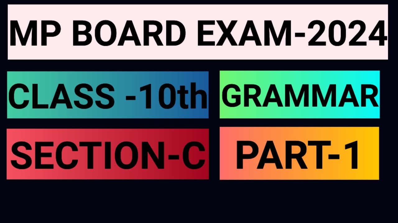 MPBSE || CLASS 10th || SECTION-C || RAPID CLASS || MODAL PAPER -1 ...